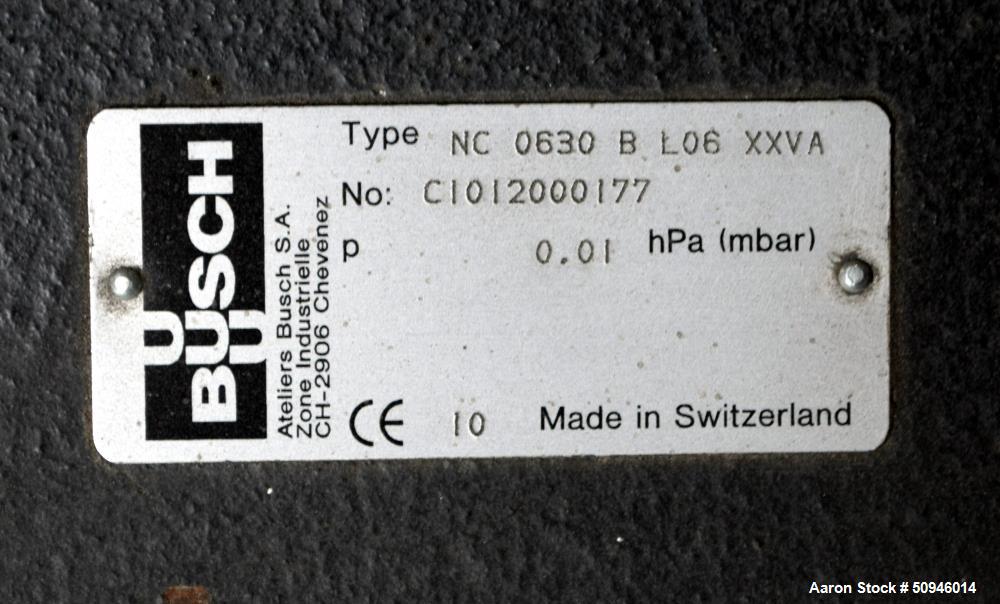 Used Busch Single Stage Cobra Dry Screw Vacuum Pump, Model NC 0630 B
