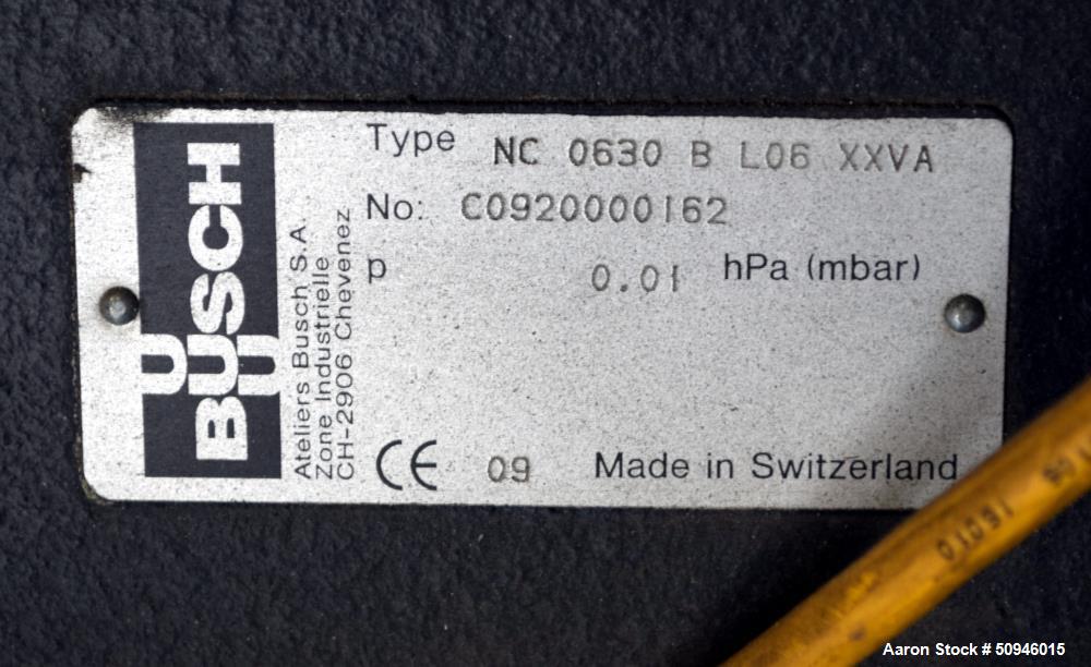 Used Busch Single Stage Cobra Dry Screw Vacuum Pump, Model NC 0630 B