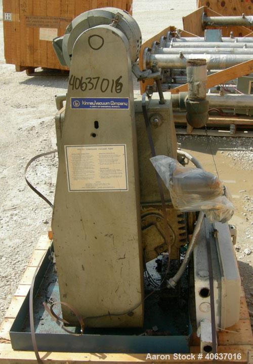Used Kinney Rotary Piston Vacuum Pump, model KTC-112. Approximately 1