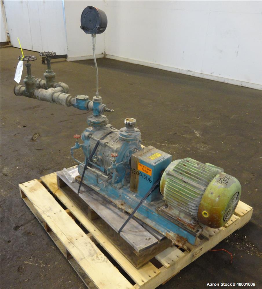 Used Kinney Two-Stage Liquid Ring Vacuum Pump, Model KLRC 75 KFA, Car