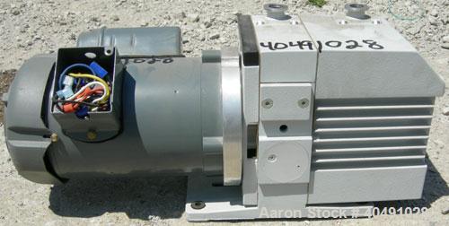 Used Leybold Trivac oil sealed dual stage rotary vane vacuum pump, mo