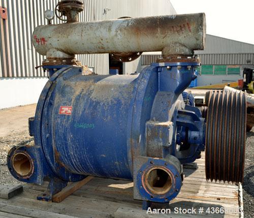 Used Nash Liquid Ring Vacuum Pump, Model 904 L2, Carbon Steel. Approx