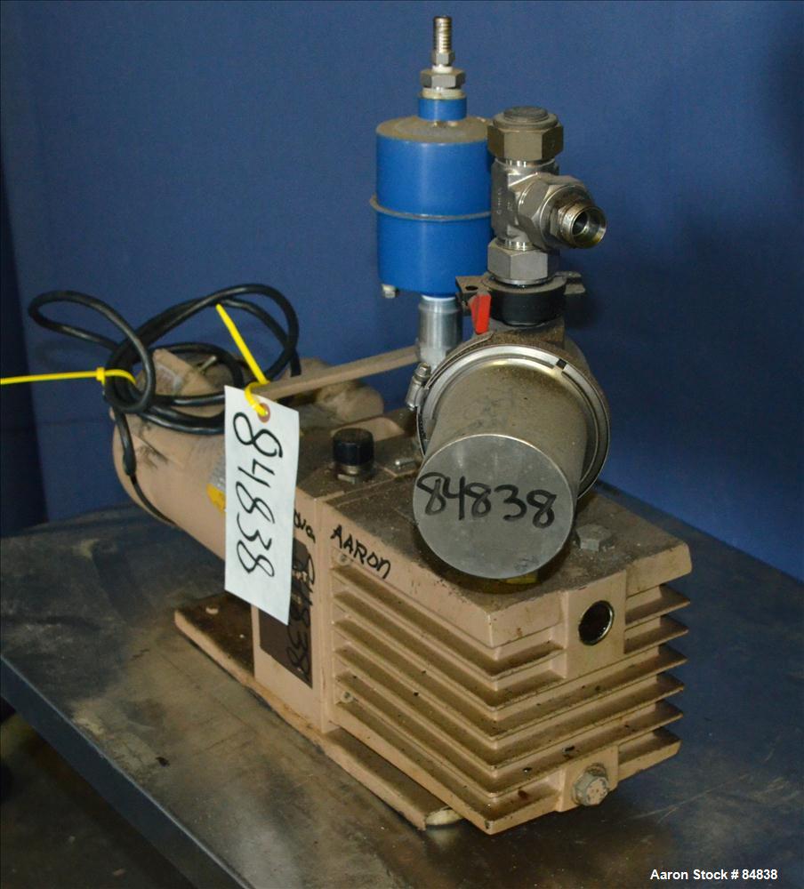 Used Stokes Rotary Vane Vacuum Pump, Model 900-5-2. Driven by a 1/2hp