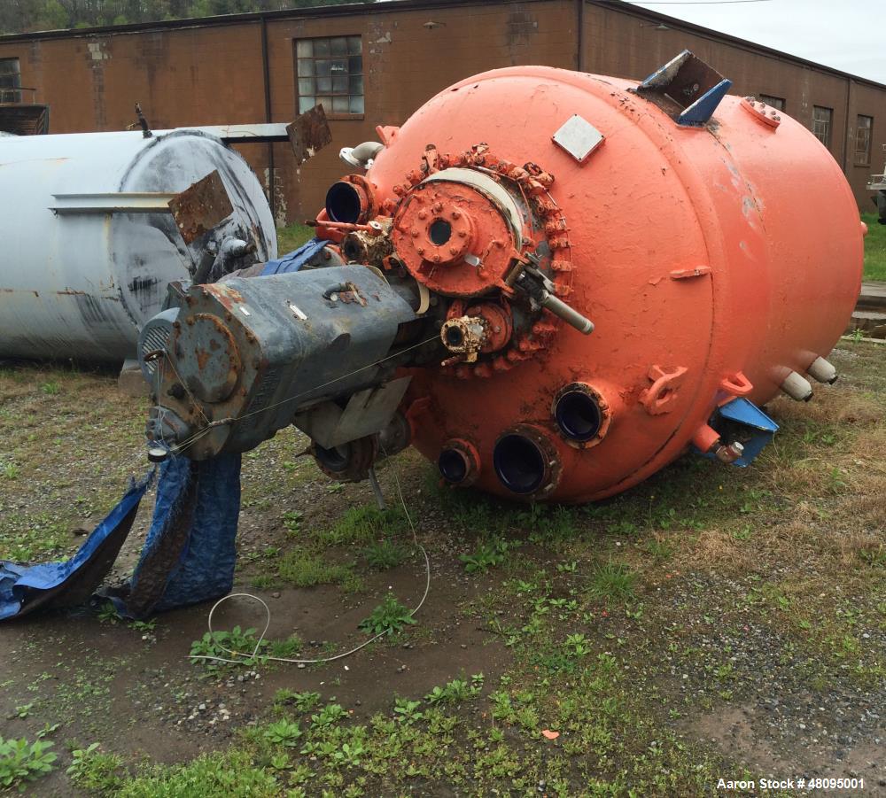 Used De Dietrich-Zinswiller Glass Lined Reactor, 2000 Gallon, 3008 Bl