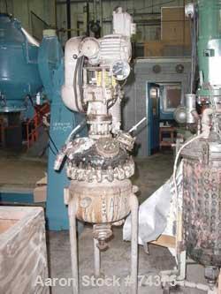 Used Pfaudler Glass Lined Reactor, 5 Gallon. 14" Diameter x 7" deep,
