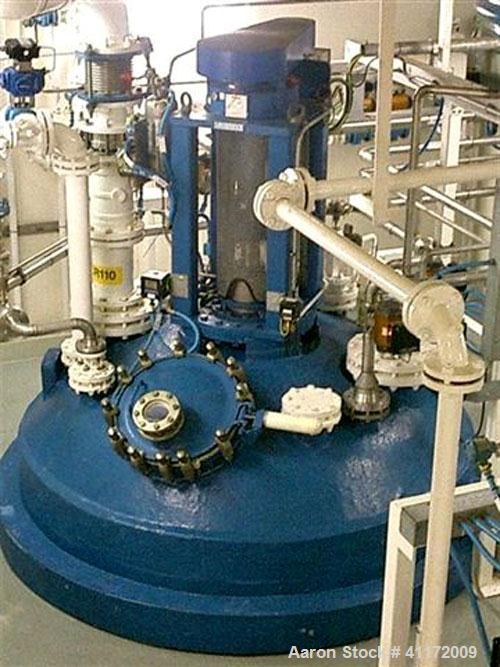 Used Pfaudler Glass Lined Reactor, 2114 Gallon (8,000 liter), 9145 Gl