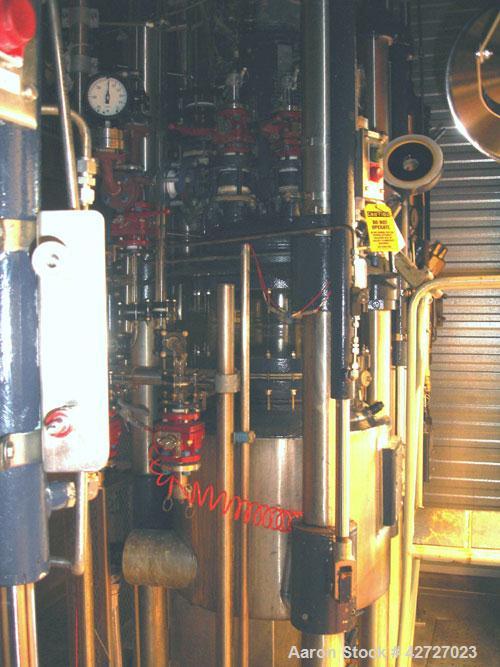 Used R & M Italia Glass Reactor Train, 100 Liter (26.4 Gallon). With