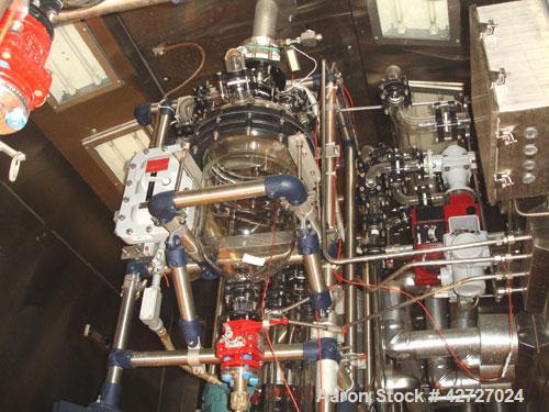 Used R & M Italia Glass Reactor Train, 70 Liter (18.4 Gallon). With 7