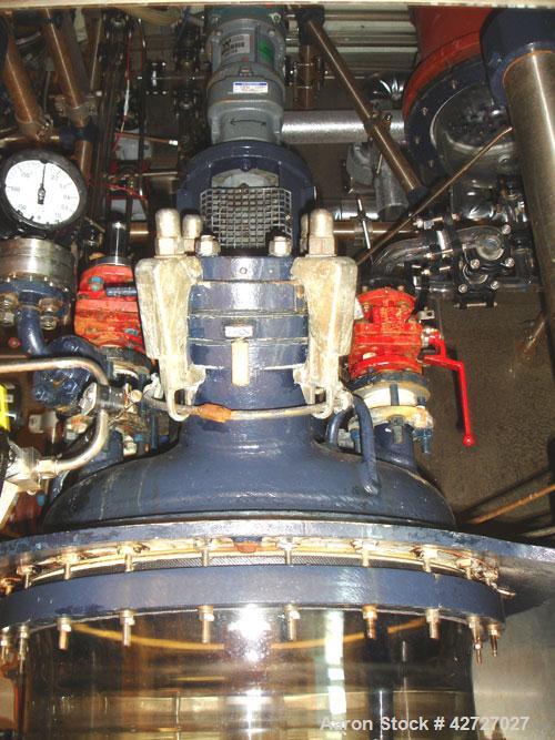 Used R & M Italia Glass Reactor Train, 160 Liter (42.2 Gallon). With