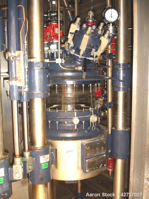 Used R & M Italia Glass Reactor Train, 160 Liter (42.2 Gallon). With