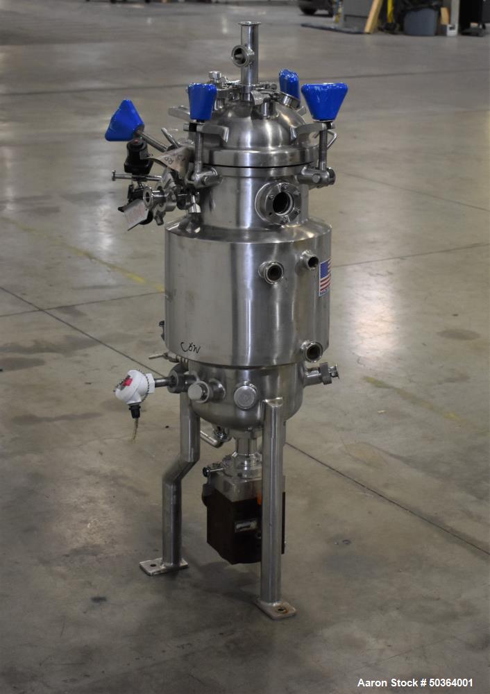 Used Precision Stainless Reactor, 30 Liter (7.92 Gallon), 316L Stainl