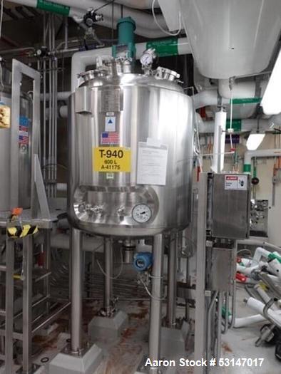 Used Precision Stainless Inc 600-Liter (158 Gallon), 316L Stainless S