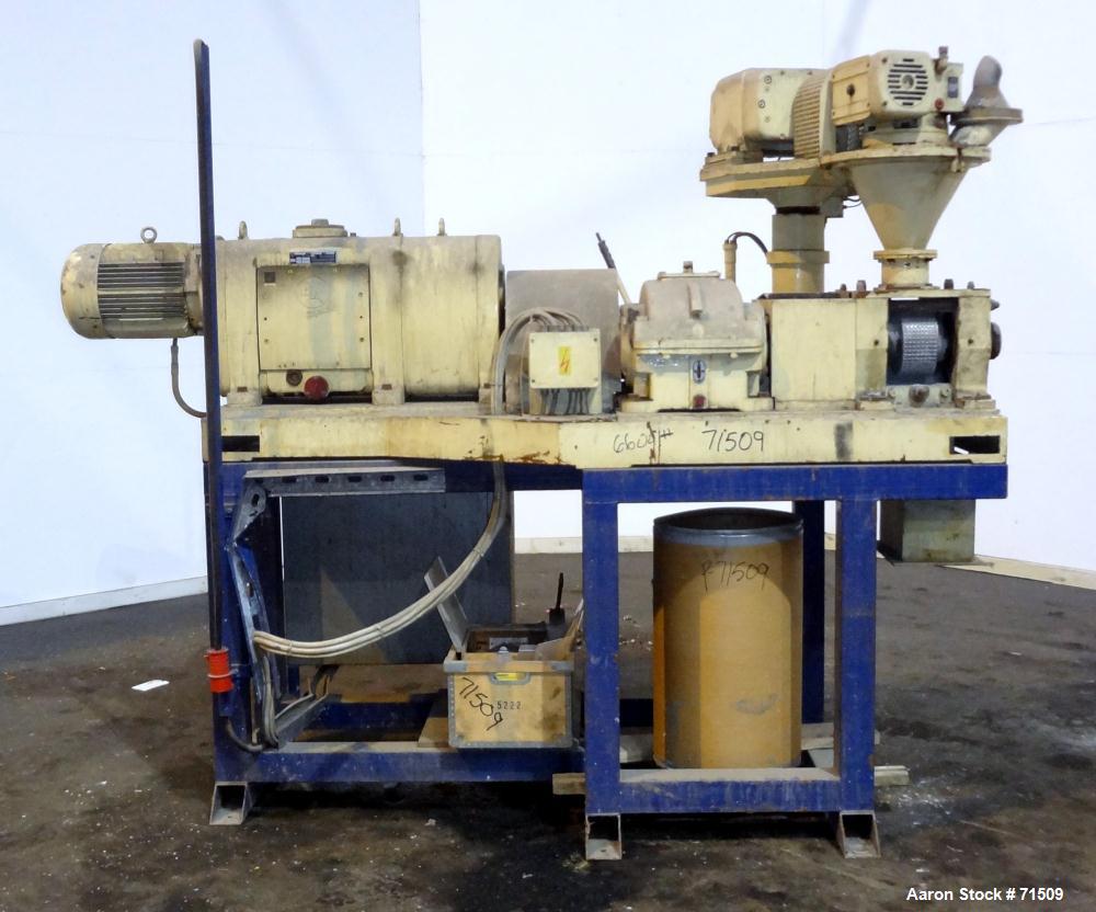 Used Bepex/Hutt Twin Roll Compactor, Type K 26-100. 304 Stainless ste