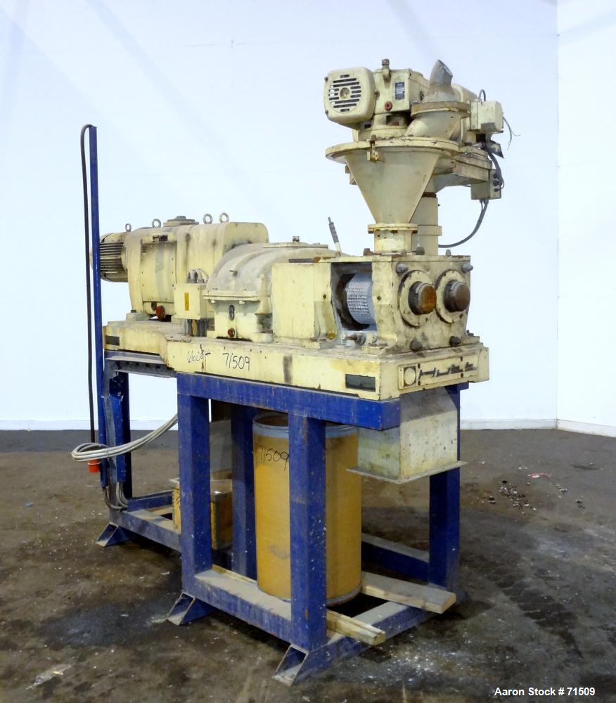 Used Bepex/Hutt Twin Roll Compactor, Type K 26-100. 304 Stainless ste