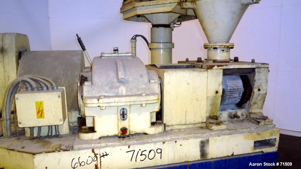 Used Bepex/Hutt Twin Roll Compactor, Type K 26-100. 304 Stainless ste