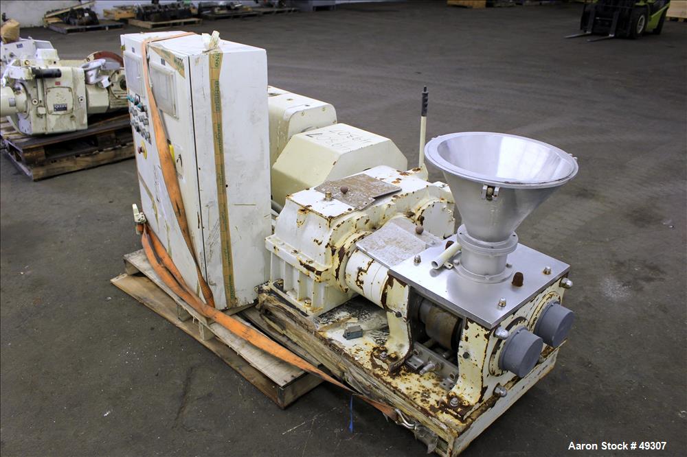 Used Hutt/Bepex Compactor, Type K200/100. Stainless steel constructio