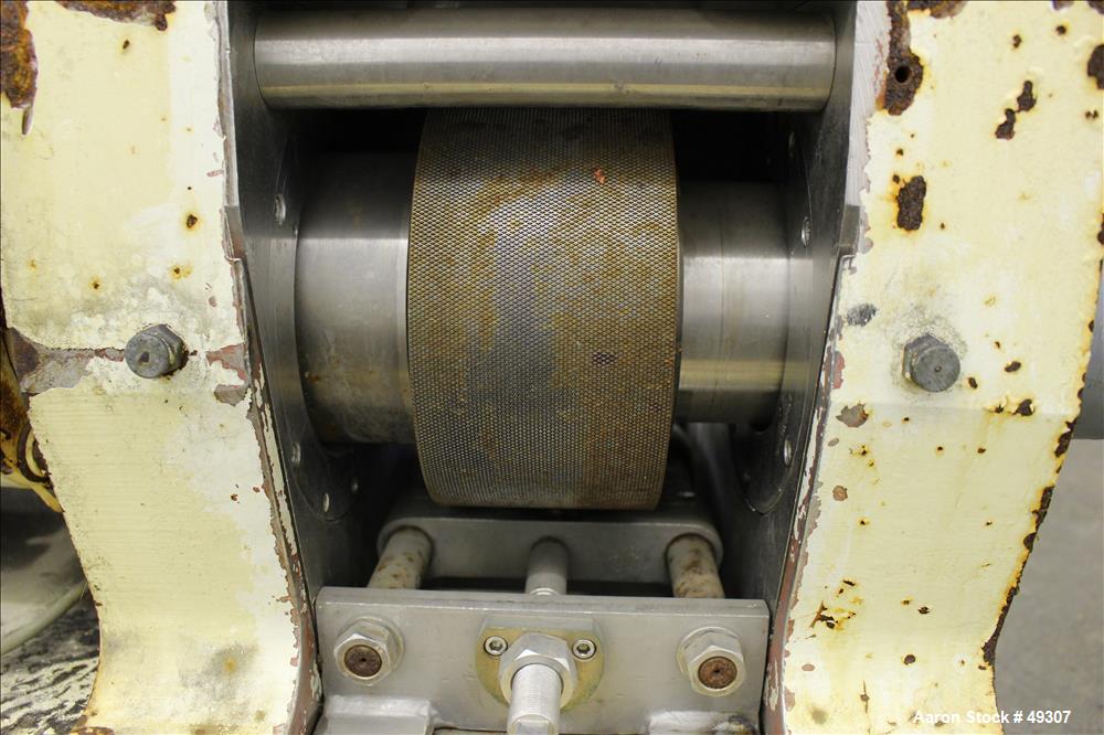 Used Hutt/Bepex Compactor, Type K200/100. Stainless steel constructio