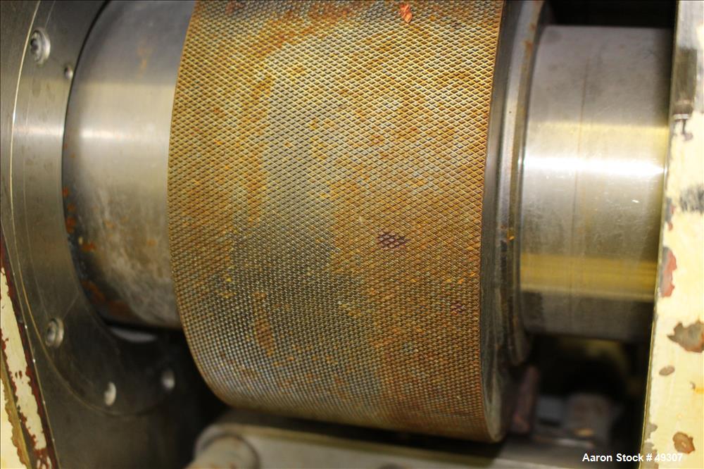 Used Hutt/Bepex Compactor, Type K200/100. Stainless steel constructio