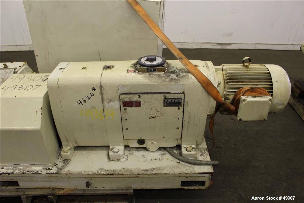 Used Hutt/Bepex Compactor, Type K200/100. Stainless steel constructio