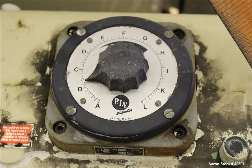 Used Hutt/Bepex Compactor, Type K200/100. Stainless steel constructio