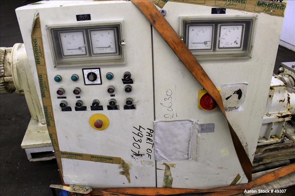 Used Hutt/Bepex Compactor, Type K200/100. Stainless steel constructio