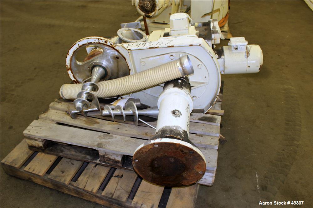 Used Hutt/Bepex Compactor, Type K200/100. Stainless steel constructio