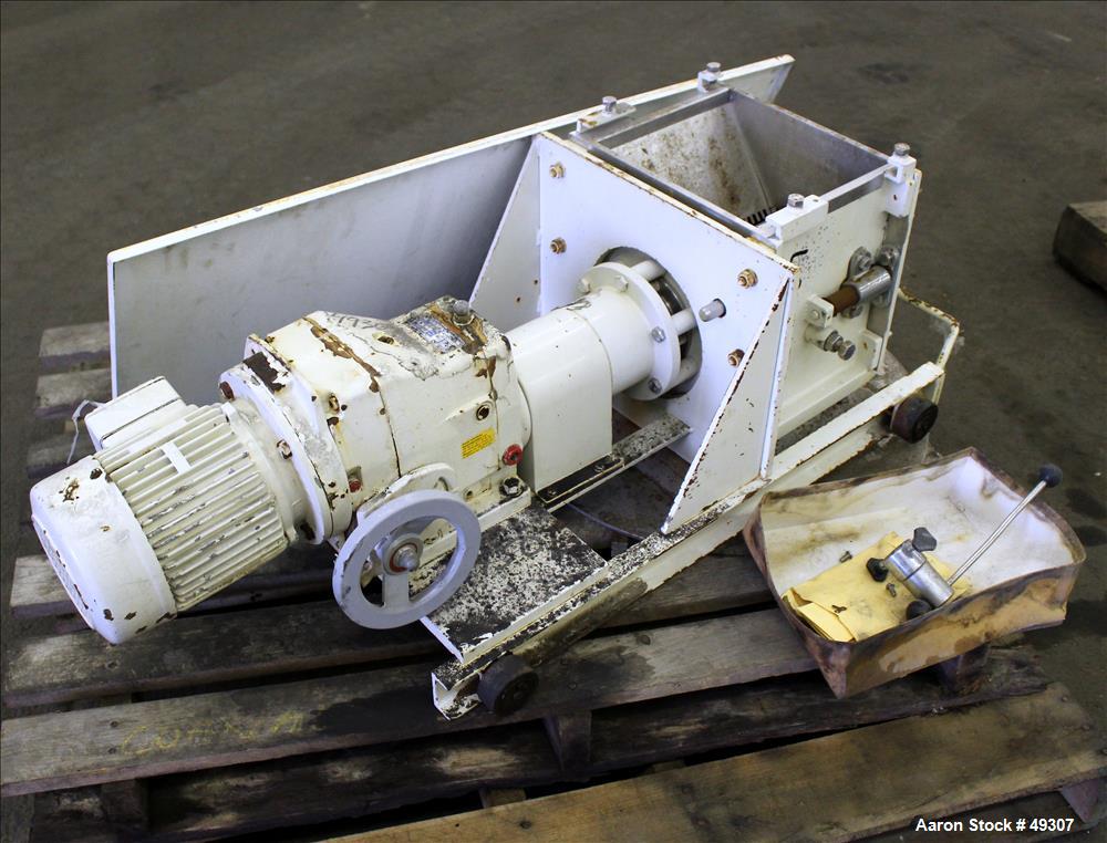 Used Hutt/Bepex Compactor, Type K200/100. Stainless steel constructio