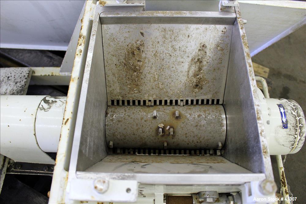 Used Hutt/Bepex Compactor, Type K200/100. Stainless steel constructio