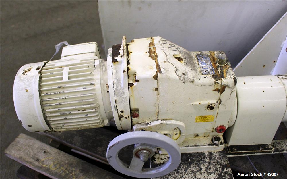 Used Hutt/Bepex Compactor, Type K200/100. Stainless steel constructio