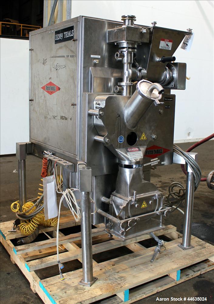 Used Fitzpatrick Chilsonator, Model IR520. Stainless steel constructi