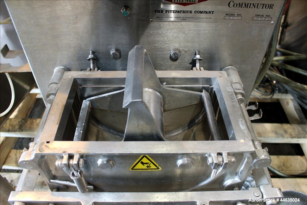 Used Fitzpatrick Chilsonator, Model IR520. Stainless steel constructi