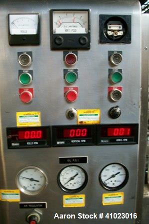 Used Fitzpatrick Fitzmill Chilsonator, Model L-80. 1-1/2" face x 8" d