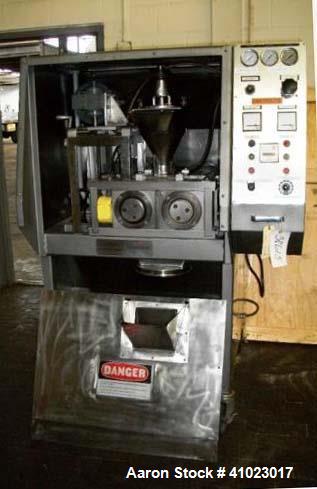 Used Fitzpatrick Fitzmill Chilsonator, Model L-80. 1-1/2" face x 8" d