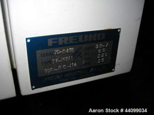 Used Vector Roller Compactor, Model TF-MINI, Stainless Steel. 100 mm