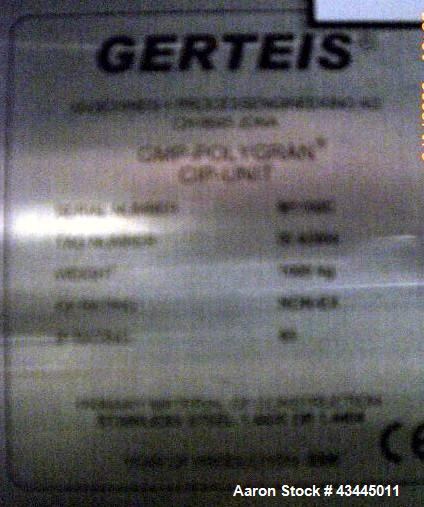 Used Gerteis Roller Compactor, Model GMP-Polygran Macro Pactor 250/10