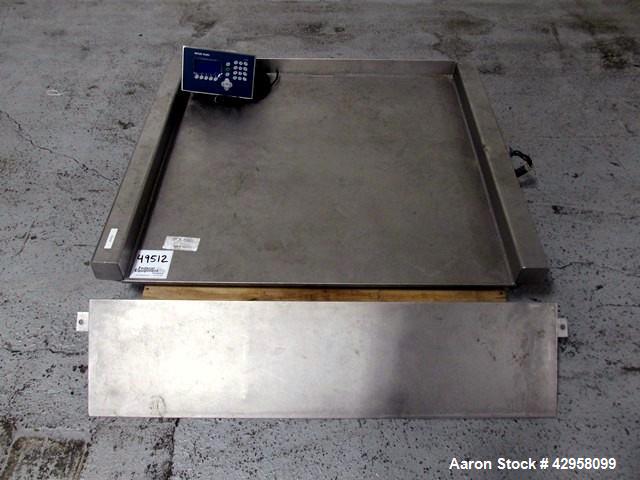 Used Indiana Scale Floor Scale. 42" x 42" Platform, model 4242-2-IU,