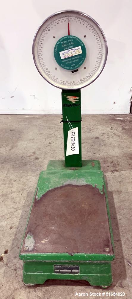 Used Homs Dial Floor Scale, Model: 50kg, capacity 50kg x 100g. serial