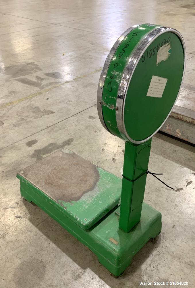 Used Homs Dial Floor Scale, Model: 50kg, capacity 50kg x 100g. serial
