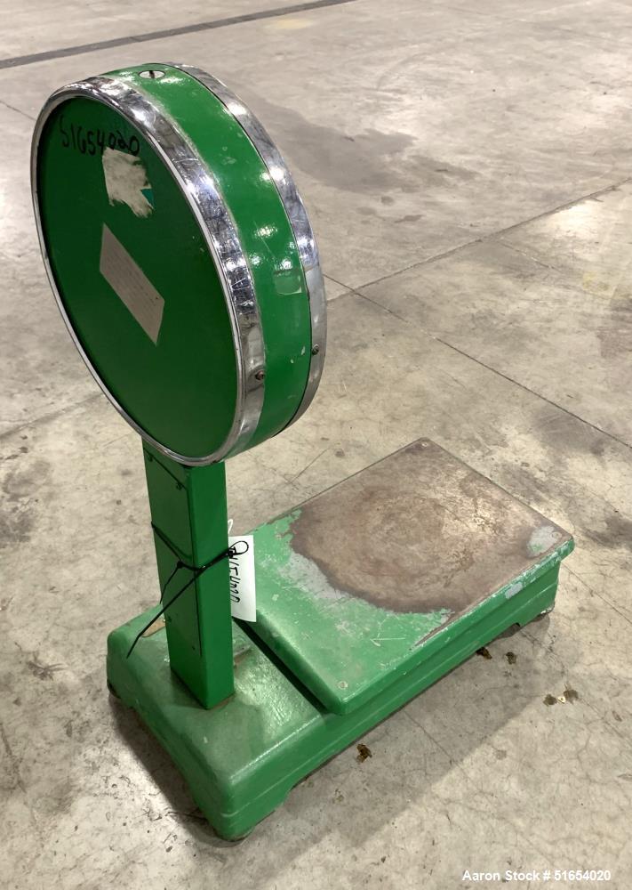 Used Homs Dial Floor Scale, Model: 50kg, capacity 50kg x 100g. serial