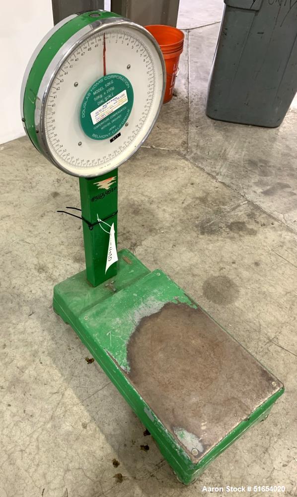 Used Homs Dial Floor Scale, Model: 50kg, capacity 50kg x 100g. serial