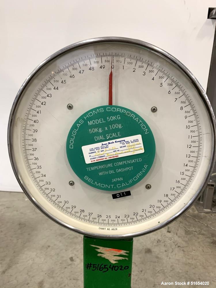 Used- Homs Dial Floor Scale, Model: 50kg, capacit