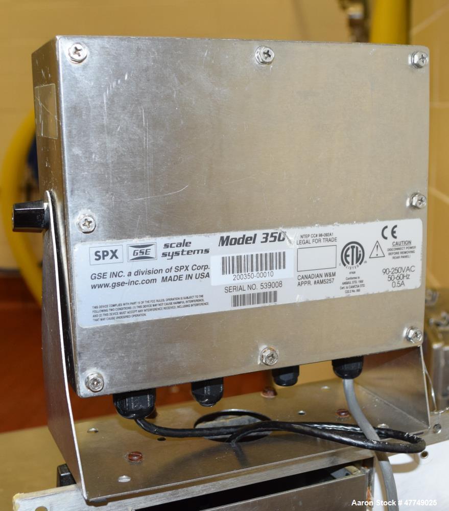 Used GSE Platform Scale. Approximate 20" x 20" stainless steel platfo