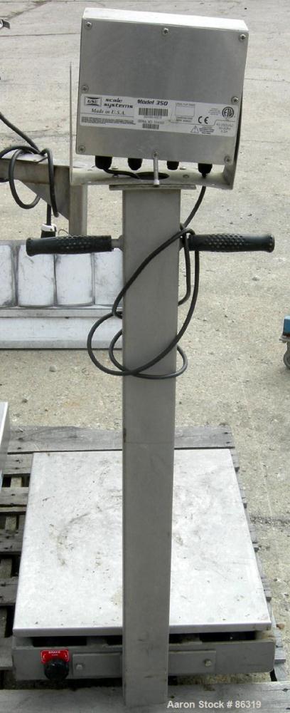 USED: General Weighing Systems platform scale, 1000 pound capacity, m