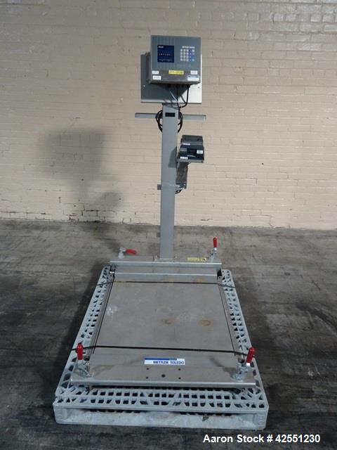 Used Mettler Toledo Floor Scale, Model Jaguar, Stainless Steel. 30" x