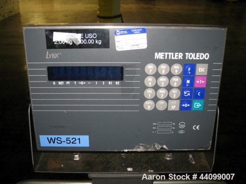 Used Mettler Portable Floor Scale, Stainless Steel. 10,000 Pound capa