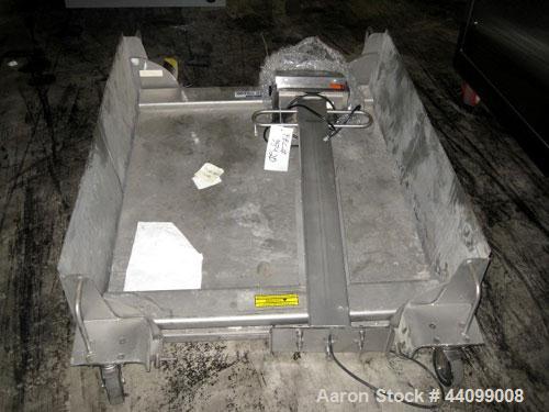 Used Mettler Portable Floor Scale, Stainless Steel. 10,000 Pound capa