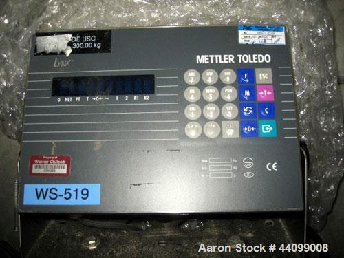 Used Mettler Portable Floor Scale, Stainless Steel. 10,000 Pound capa