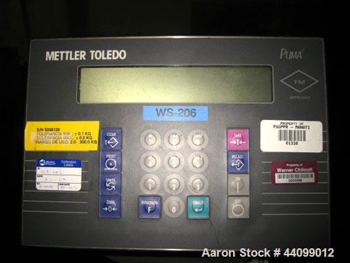 Used Mettler Portable Floor Scale, Stainless Steel. 5,000 Pound capac