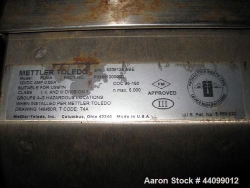 Used Mettler Portable Floor Scale, Stainless Steel. 5,000 Pound capac