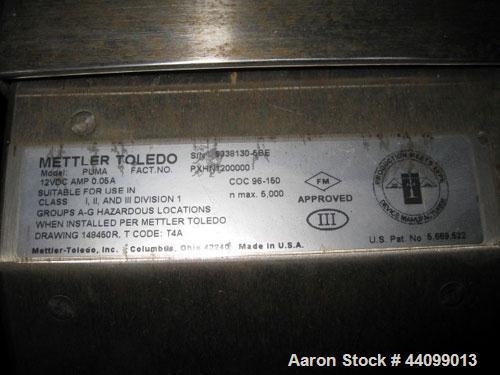 Used Mettler Portable Floor Scale, Stainless Steel. 5,000 Pound capac